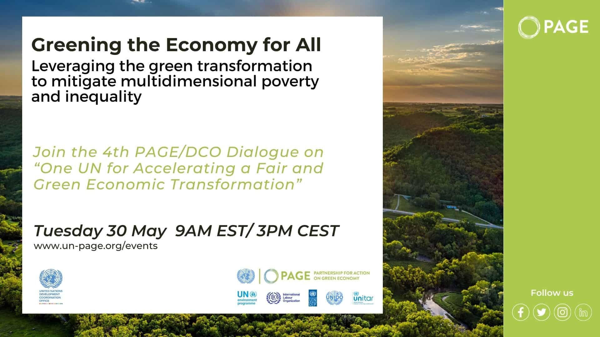 PAGE/DCO dialogue: Embracing the sense of opportunity for Green Economy ...