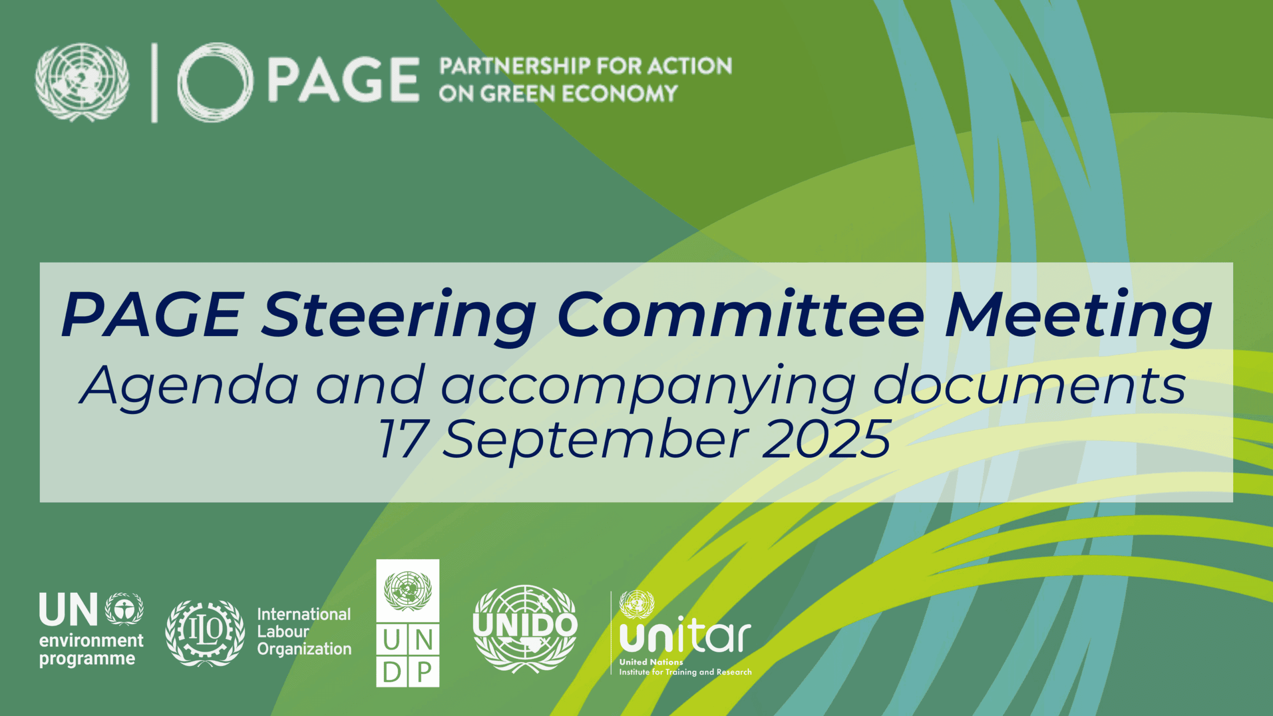 Sixteenth Steering Committee Meeting - UN PAGE - Partnership for Action ...